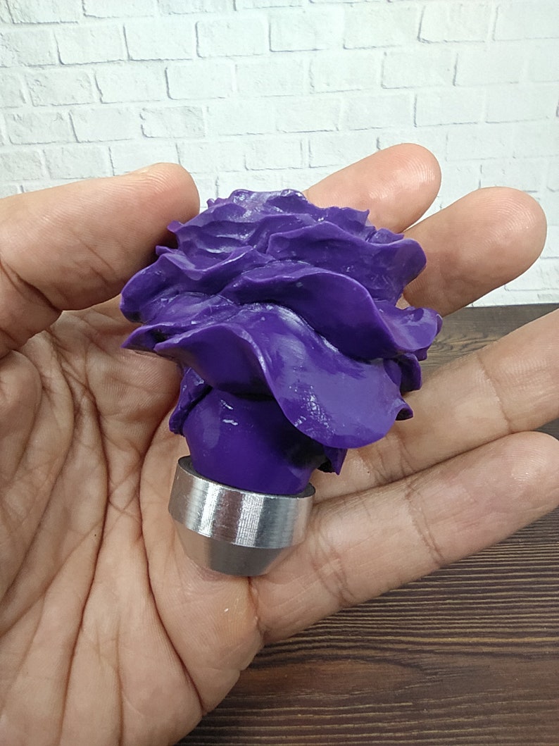 Purple Rose Flower Gear Shift Shifter Knob Handle Transmission | Etsy