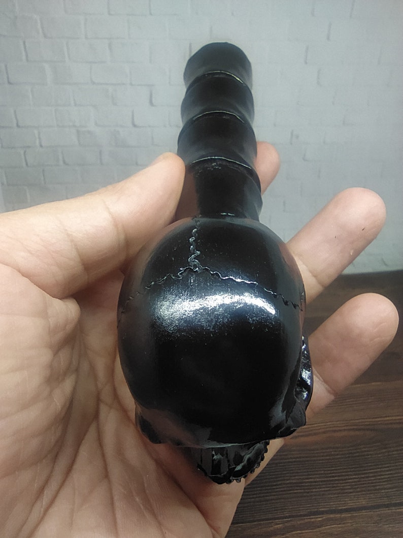 Skull Skeleton Head Handle Knive Knife Walking Stick Cane From - Etsy