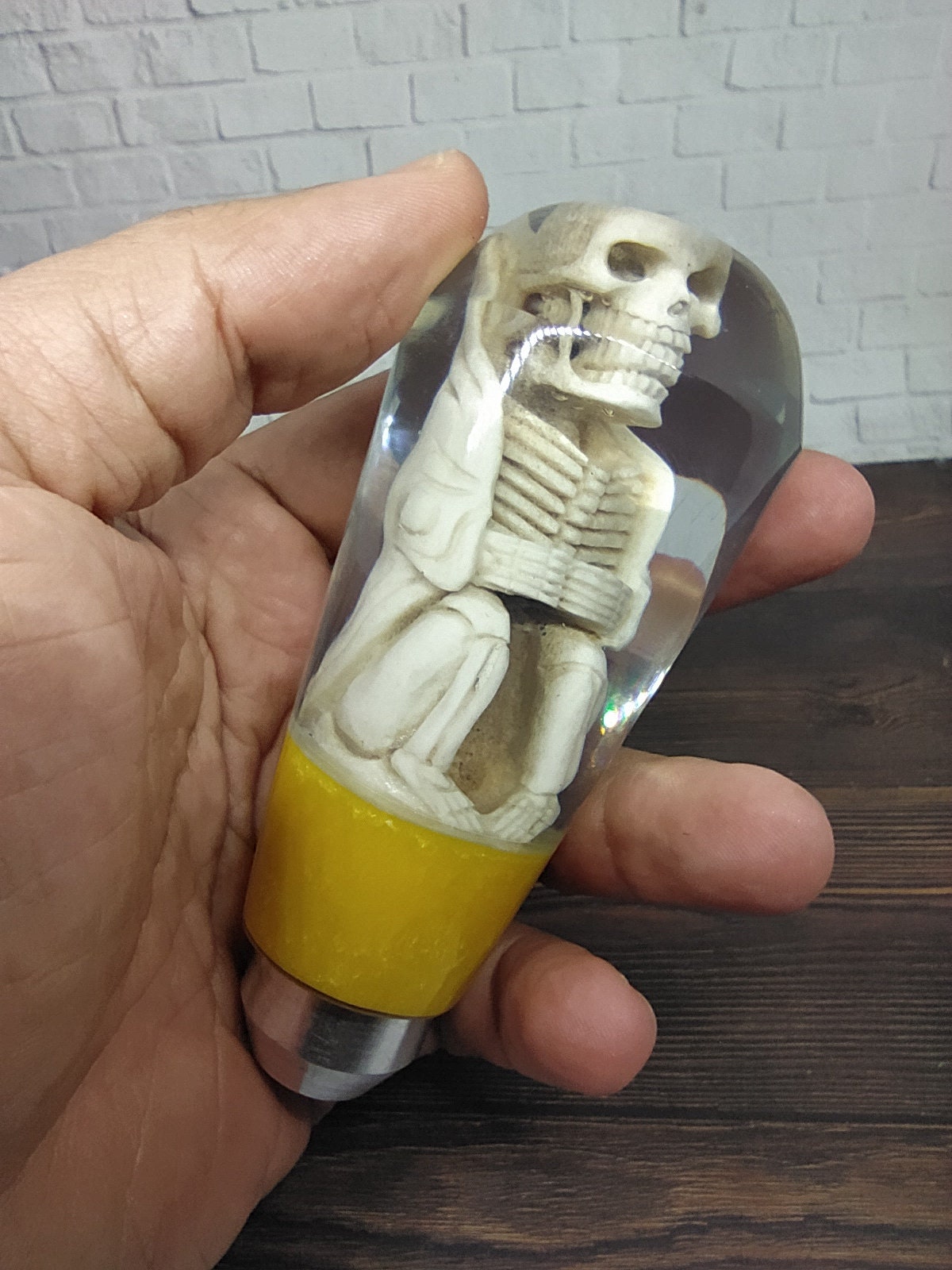 Underwater Grim Reaper Skull Skeleton Sculpture Gear Shift Shifter Knob ...