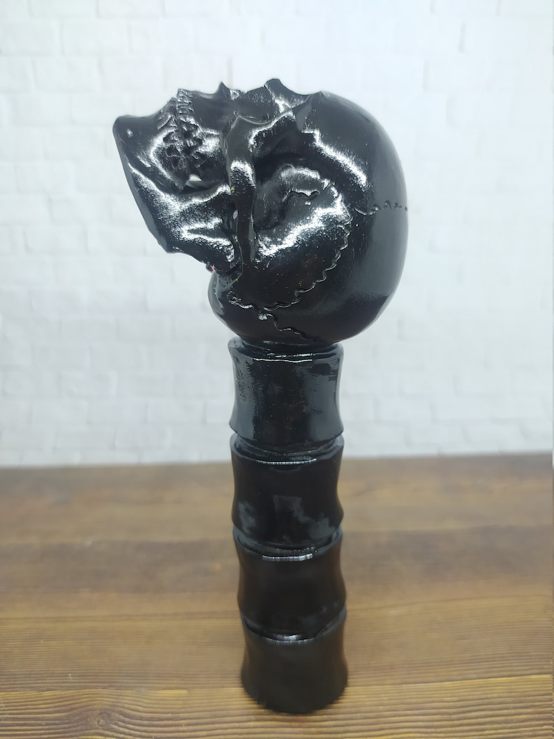 Skull Skeleton Head Handle Knive Knife Walking Stick Cane From - Etsy