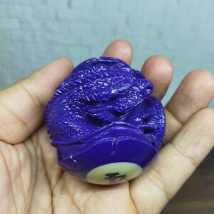 Dragon Ball Statue From Billiard Ball Number 4 Hand Carved - Etsy