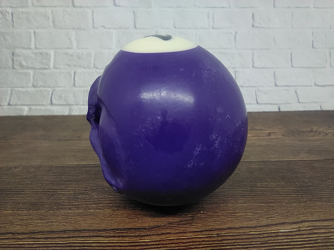 Skull Skeleton Head Closed Mouth Statue From Billiard Ball - Etsy