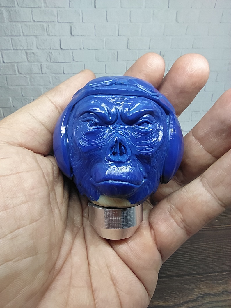 Gorilla Monkey Ape Helmet Head Gear Shift Knob From Billiard | Etsy