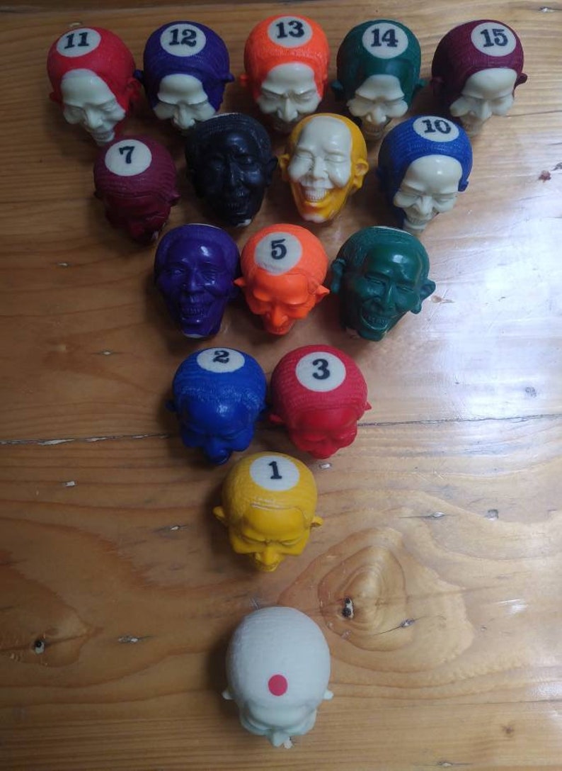 1 SET (16 Pcs) President Barack Barrack Obama Head From Billiard Ball ...
