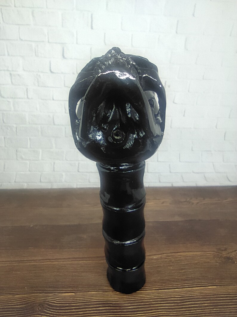 Skull Skeleton Head Handle Knive Knife Walking Stick Cane From - Etsy