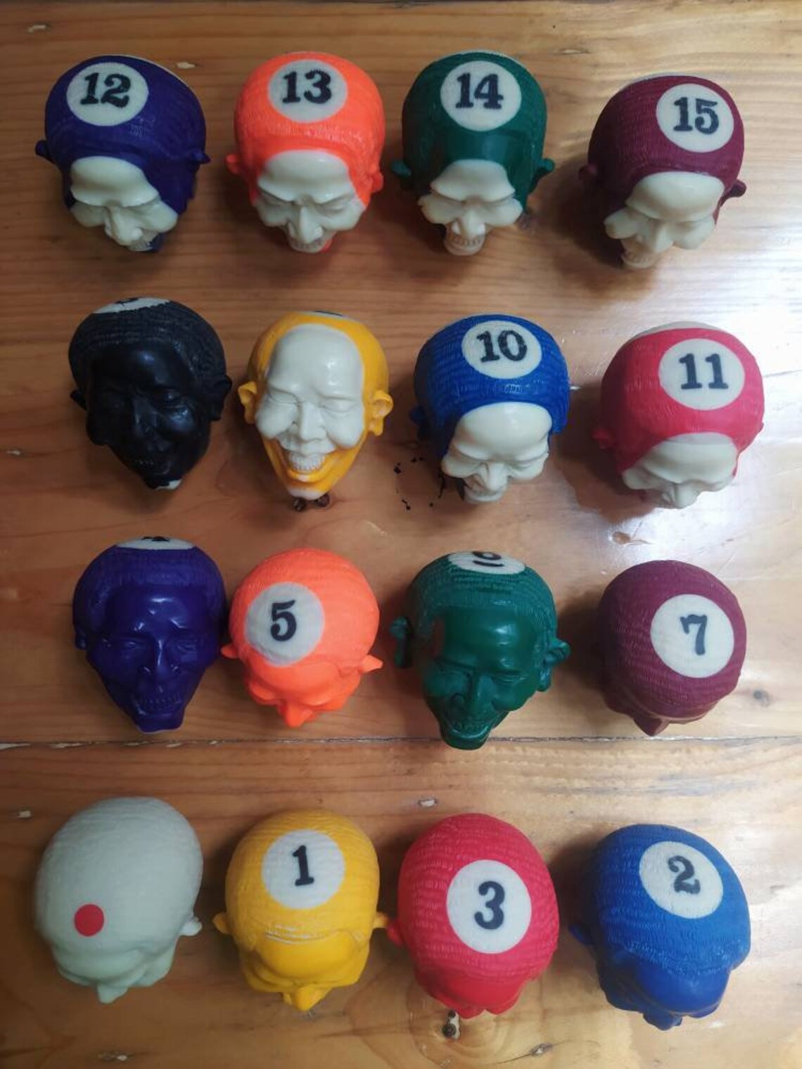 1 SET (16 Pcs) President Barack Barrack Obama Head From Billiard Ball ...