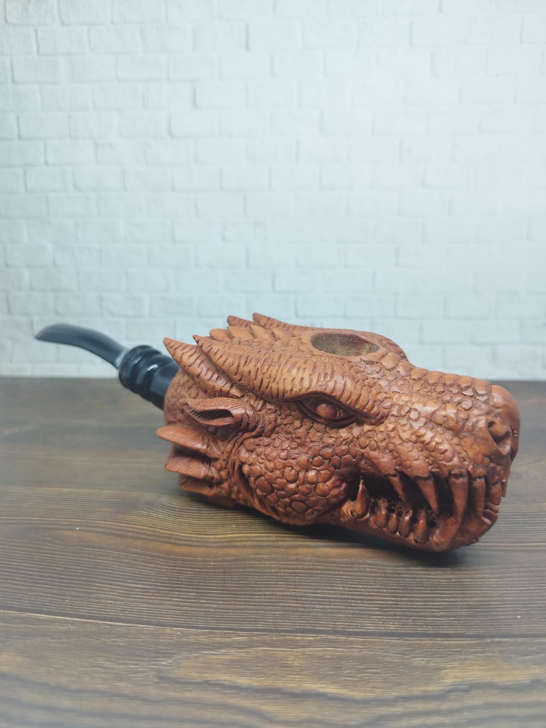 Smaug Dragon Head Tobacco Smoking Pipe From Sapodilla Wood Carved - Etsy
