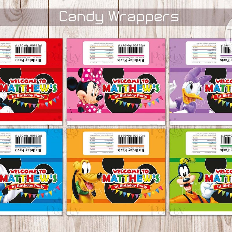 Mickey Candy Wrapper - Etsy