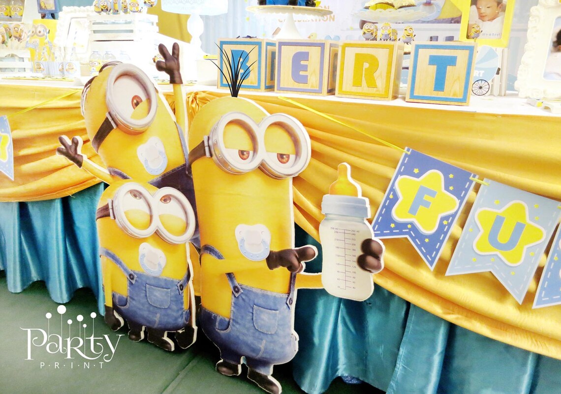 Print-it-yourself (digital Copy) Minions Standee - Baby Shower 3ft **no ...