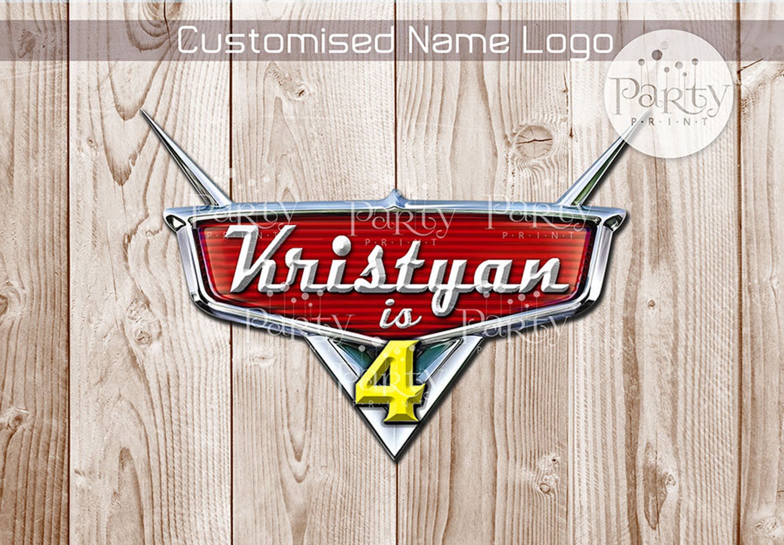 Print-it-yourself (digital Copy) Customised CARS Logo or Badge (CARS ...