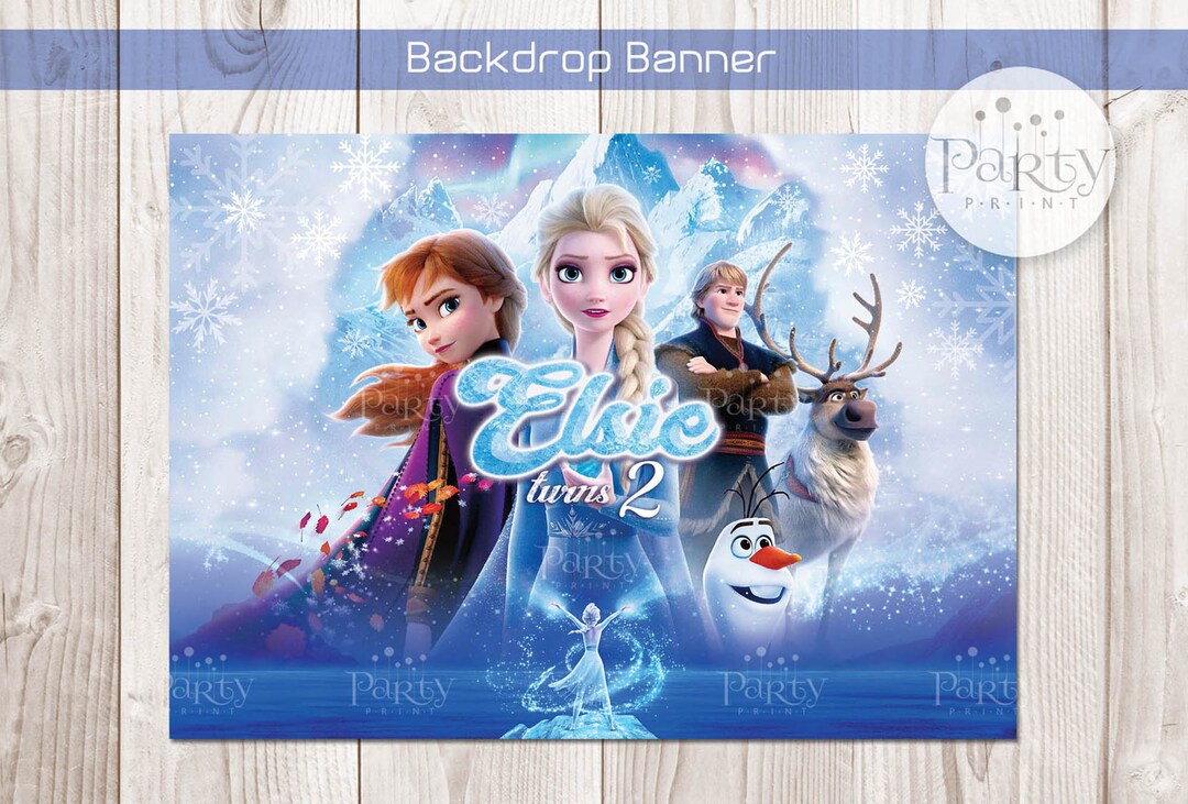 Print-it-yourself (digital Copy) Frozen II Frozen 2 (inspired) Backdrop ...