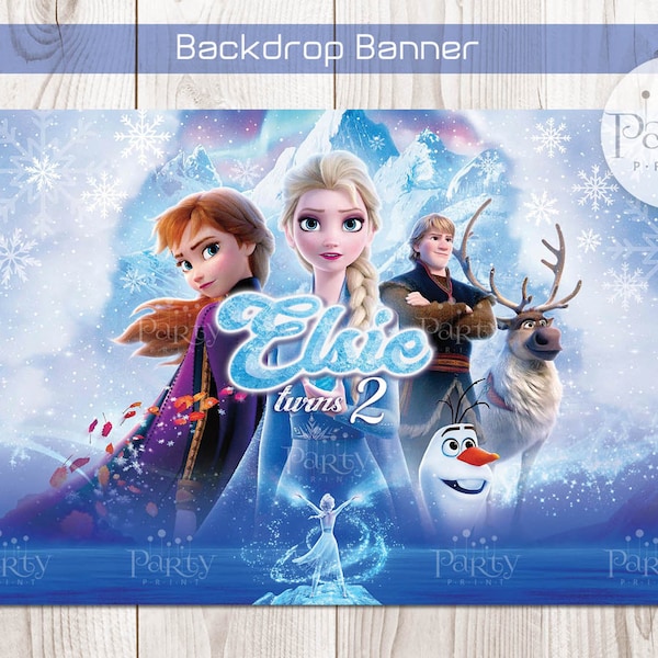 Frozen Backdrop - Etsy