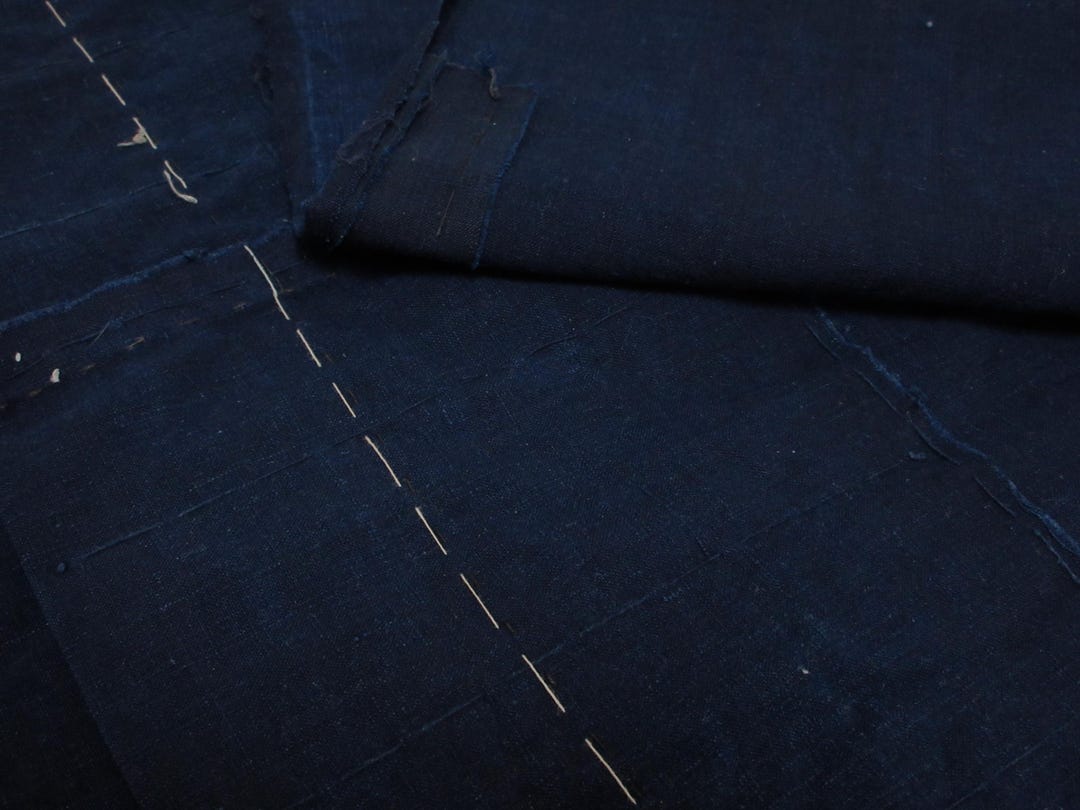 Vintage Japanese Indigo Fabric / Aizome / Boro / No.24092811 - Etsy