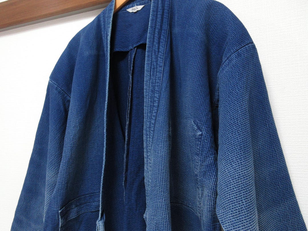 Vintage Indigo Samue Jacket / Vintage Japanese Haori / Aizome ...