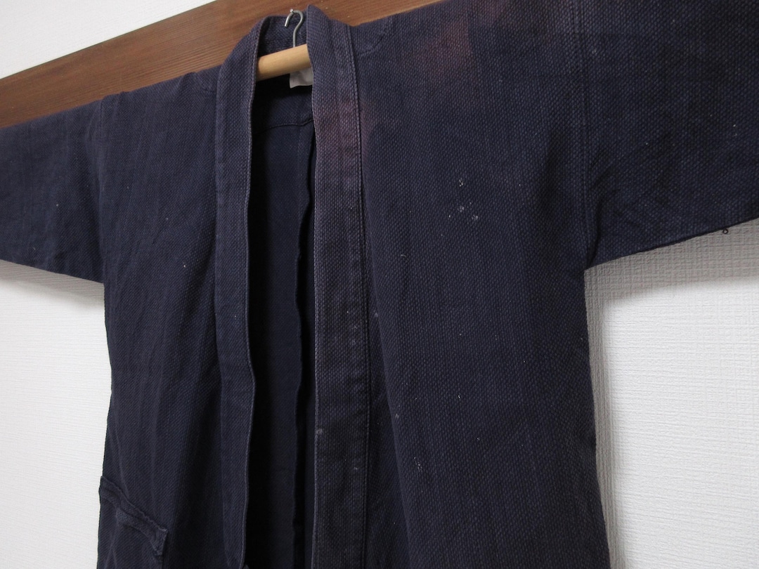 Vintage Samue Jacket / Vintage Japanese Haori / Japanese Work Style ...
