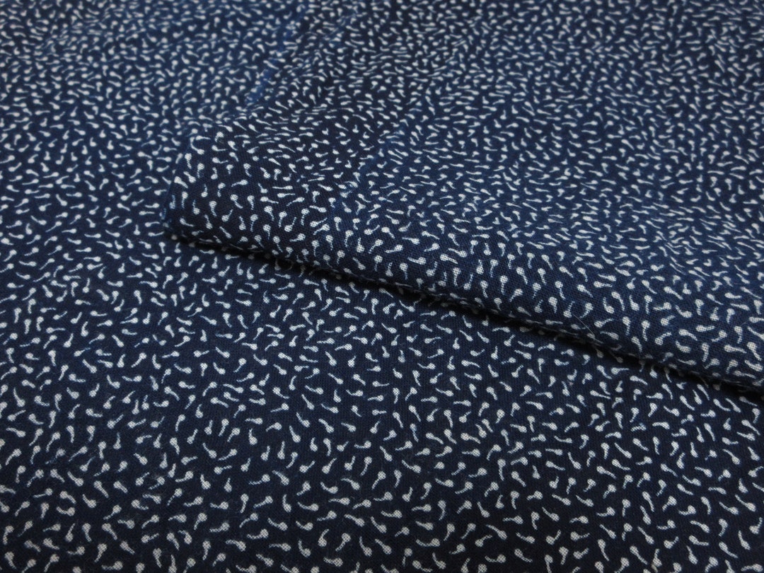 Vintage Japanese Indigo Fabric / KATAZOME / AIZOME / No.2405156 - Etsy