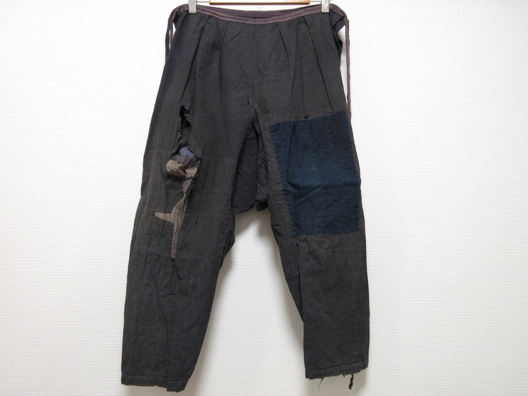 Vintage Japanese Work Pants / Monpe / Noragi / Boro / No. 2406289 - Etsy