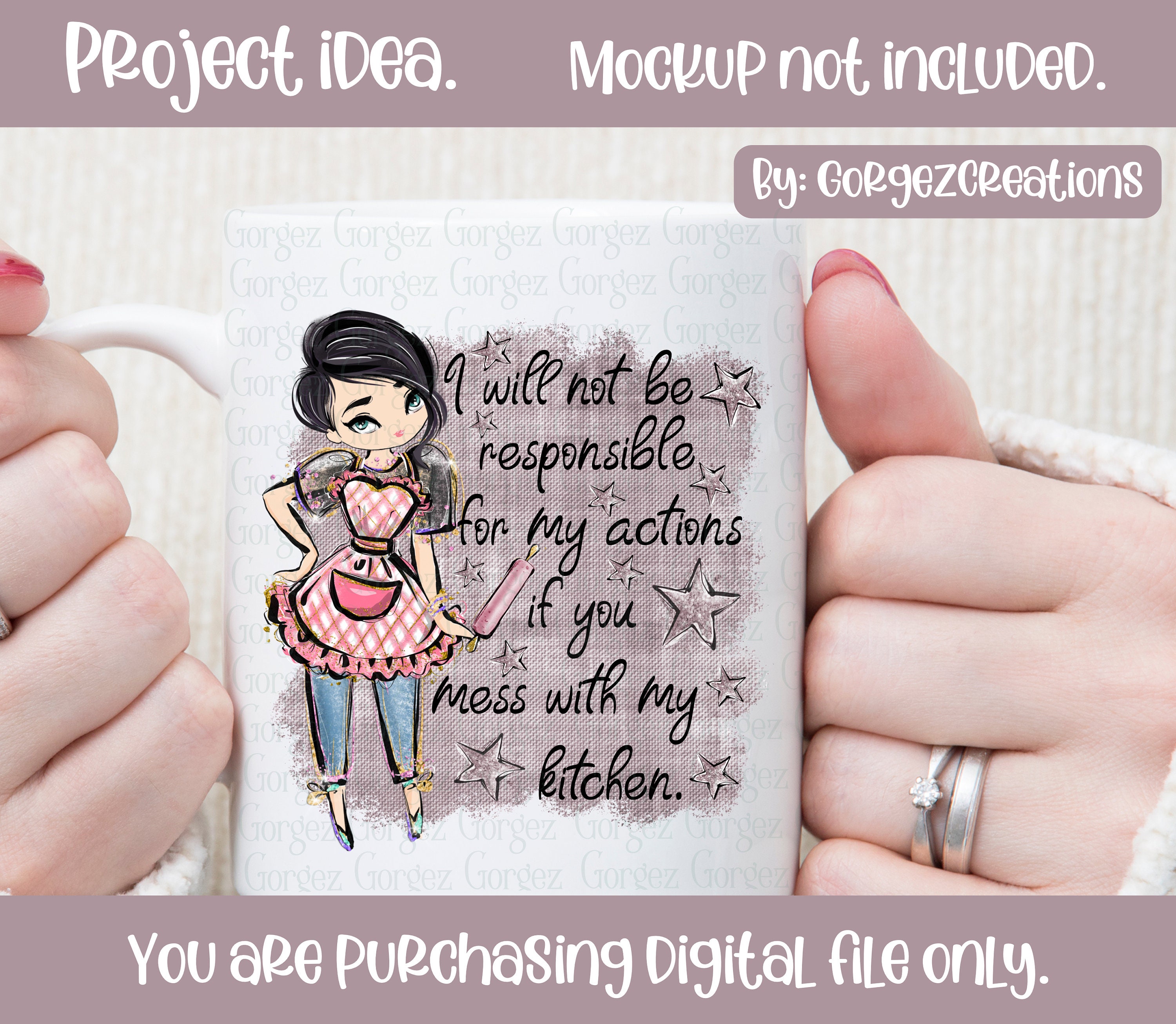 Kitchen Quote Sublimation PNG. Apron Kitchen Sign Funny - Etsy