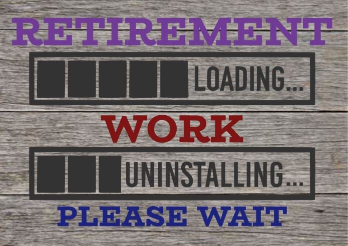 Retirement Loading...work Uninstalling...please Wait SVG. This | Etsy ...