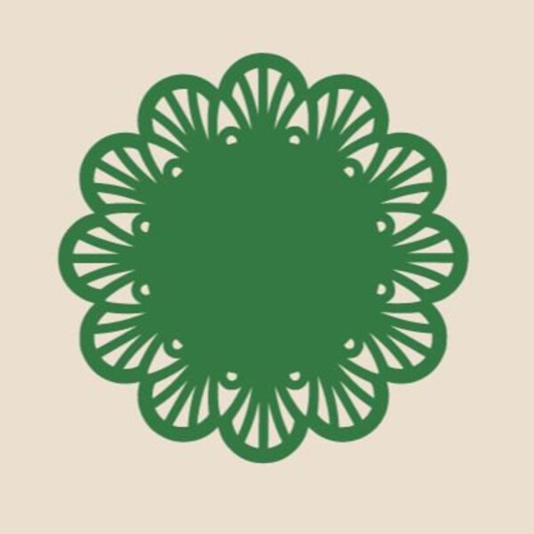 Green Paper Doily - Etsy