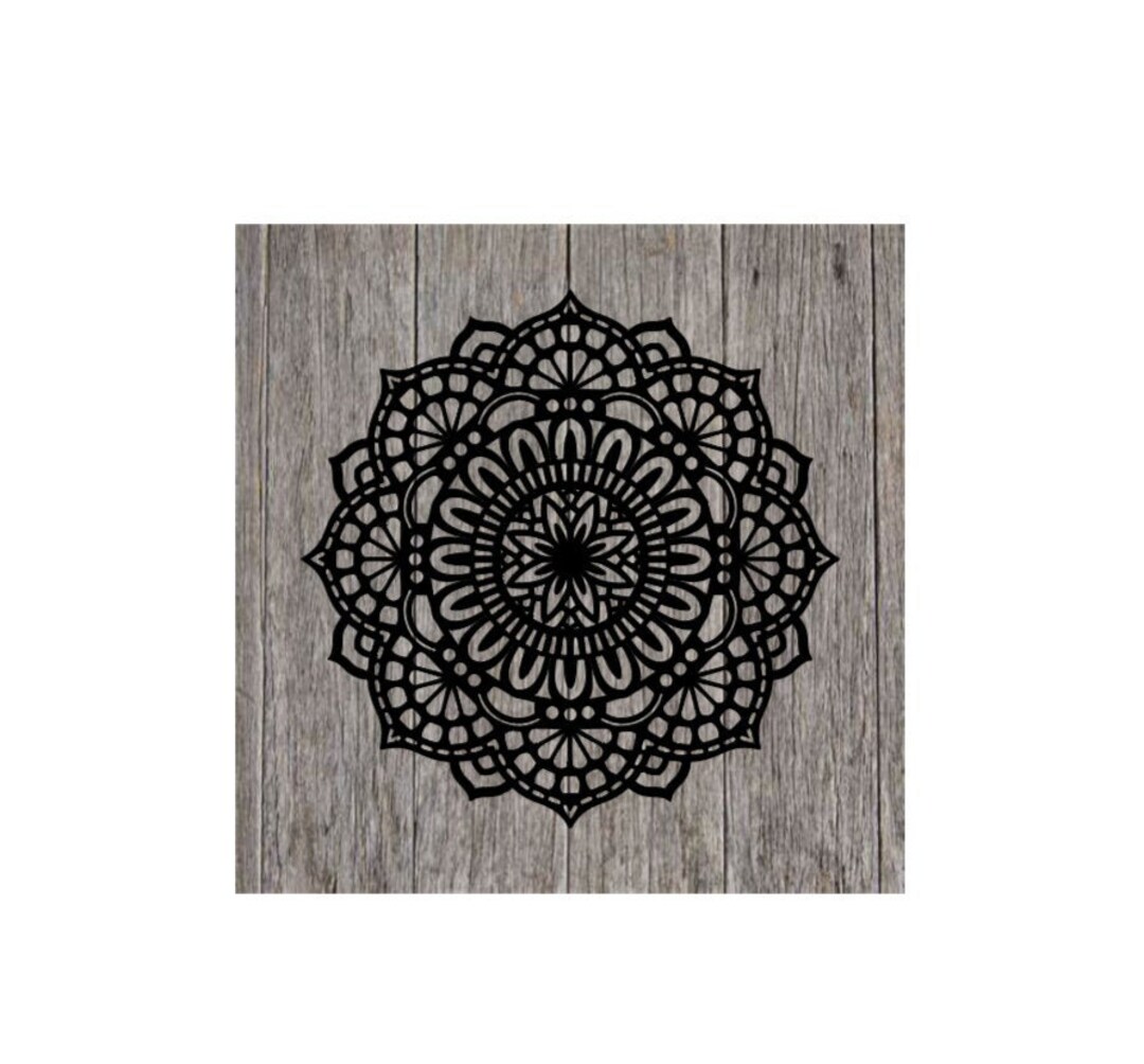Mandala. Single Layer. SVG Cut File . Contains Svg, Dxf, Png Files ...