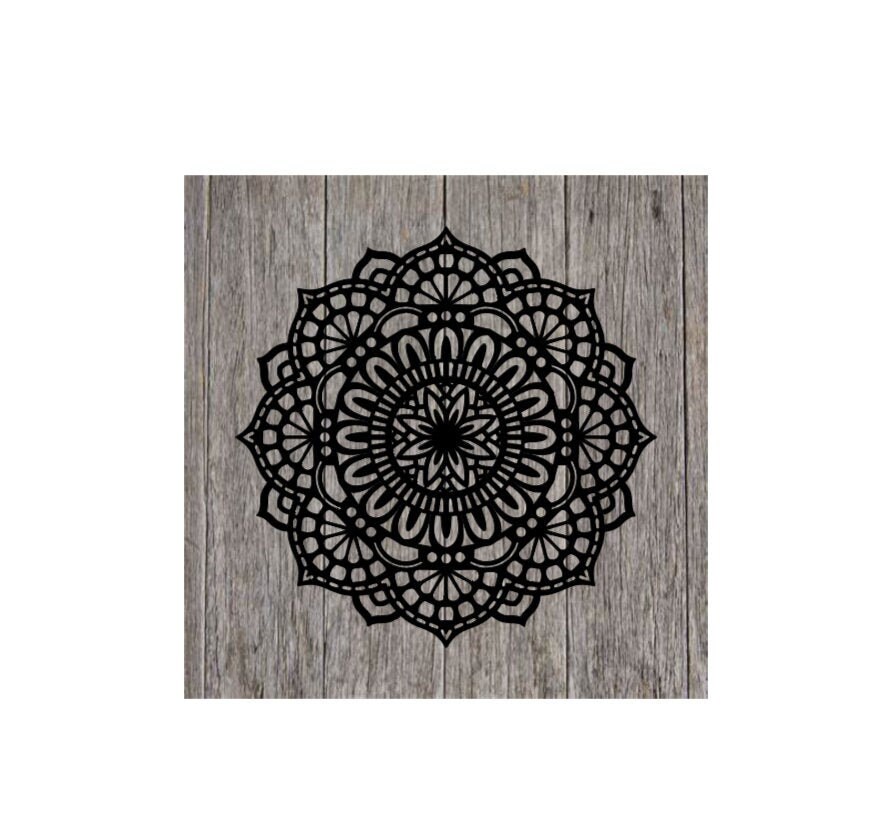 Mandala. Single layer. SVG cut file . Contains svg dxf png | Etsy