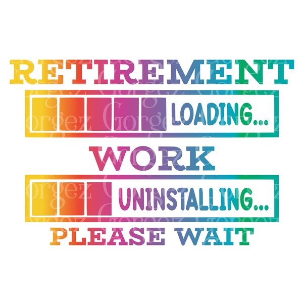 Retirement Loading Png - Etsy