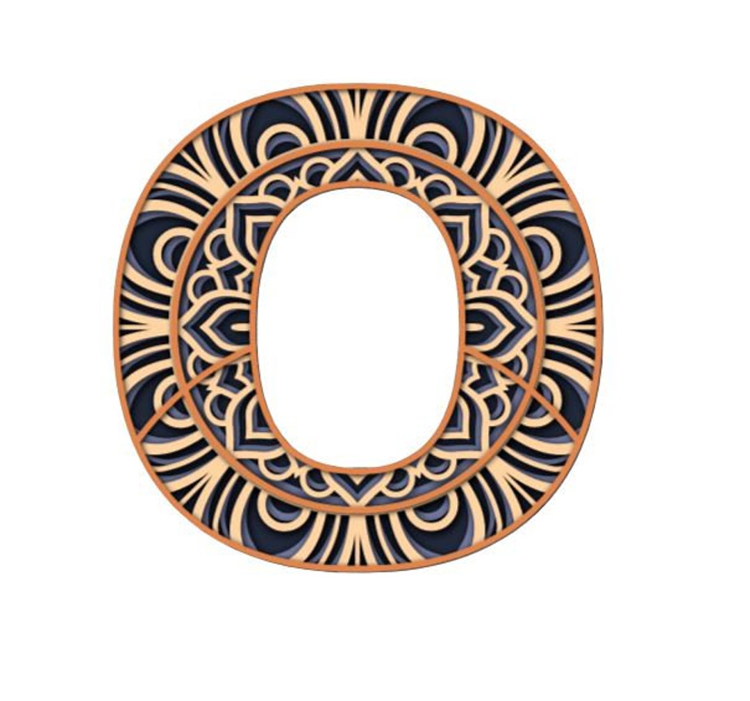 3d Layered Letter O Mandala SVG. Individual Svgs for Each Separate ...