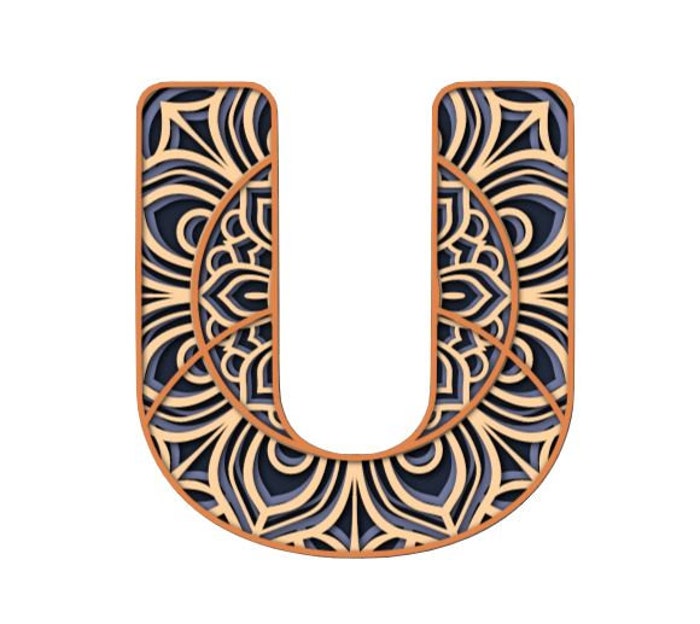 Letter Art U - Etsy