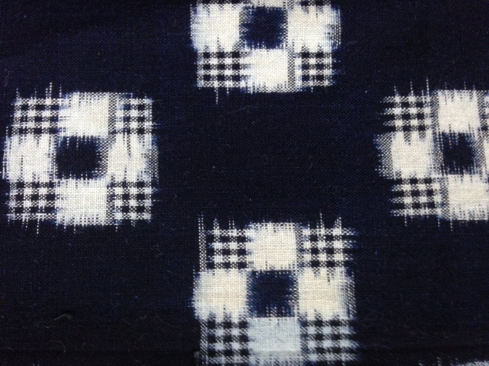 Vintage Japanese Indigo Ikat | Etsy