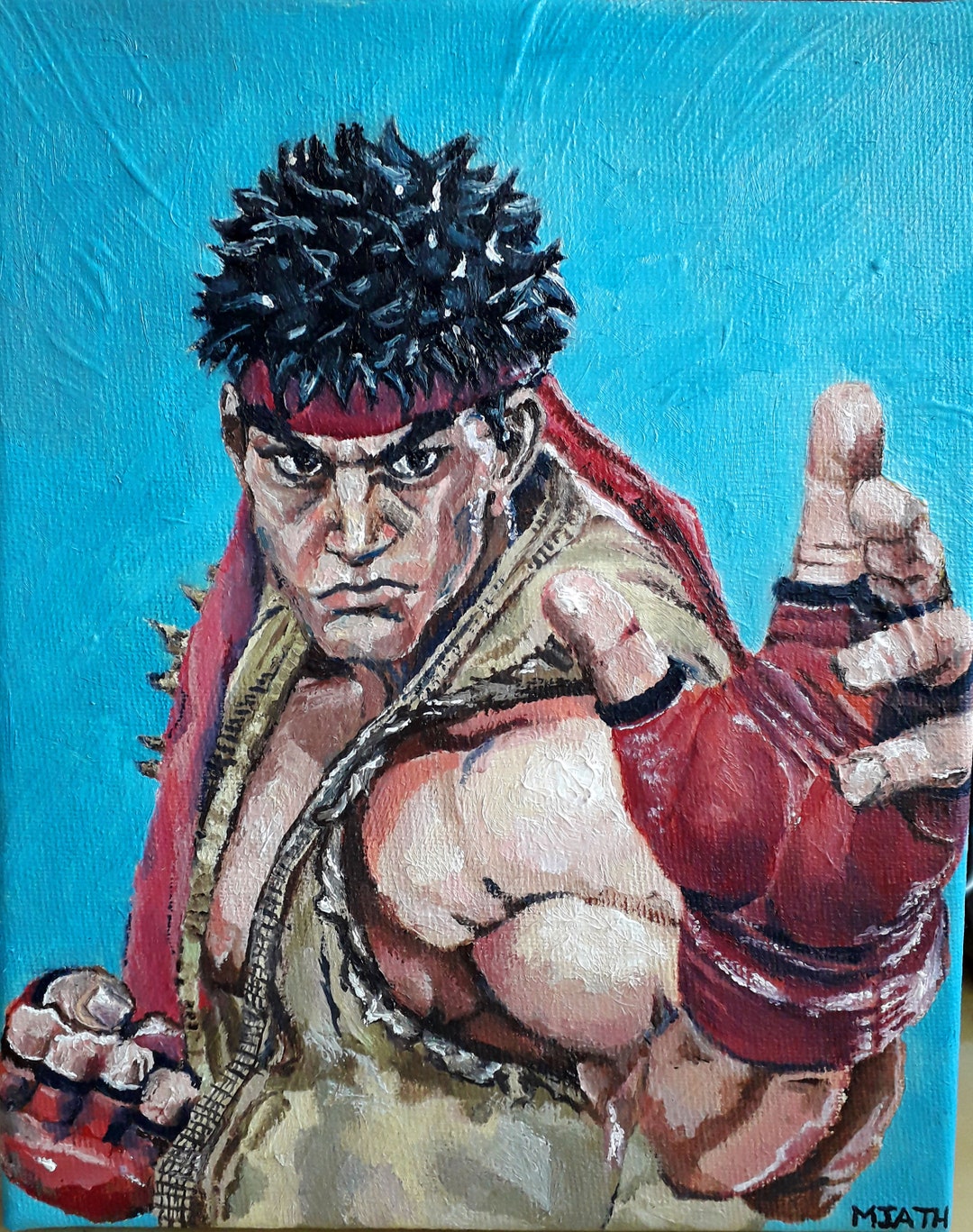 Impresión de arte original, Ryu 5x7, 8x10 y A4 tamaños disponibles ...