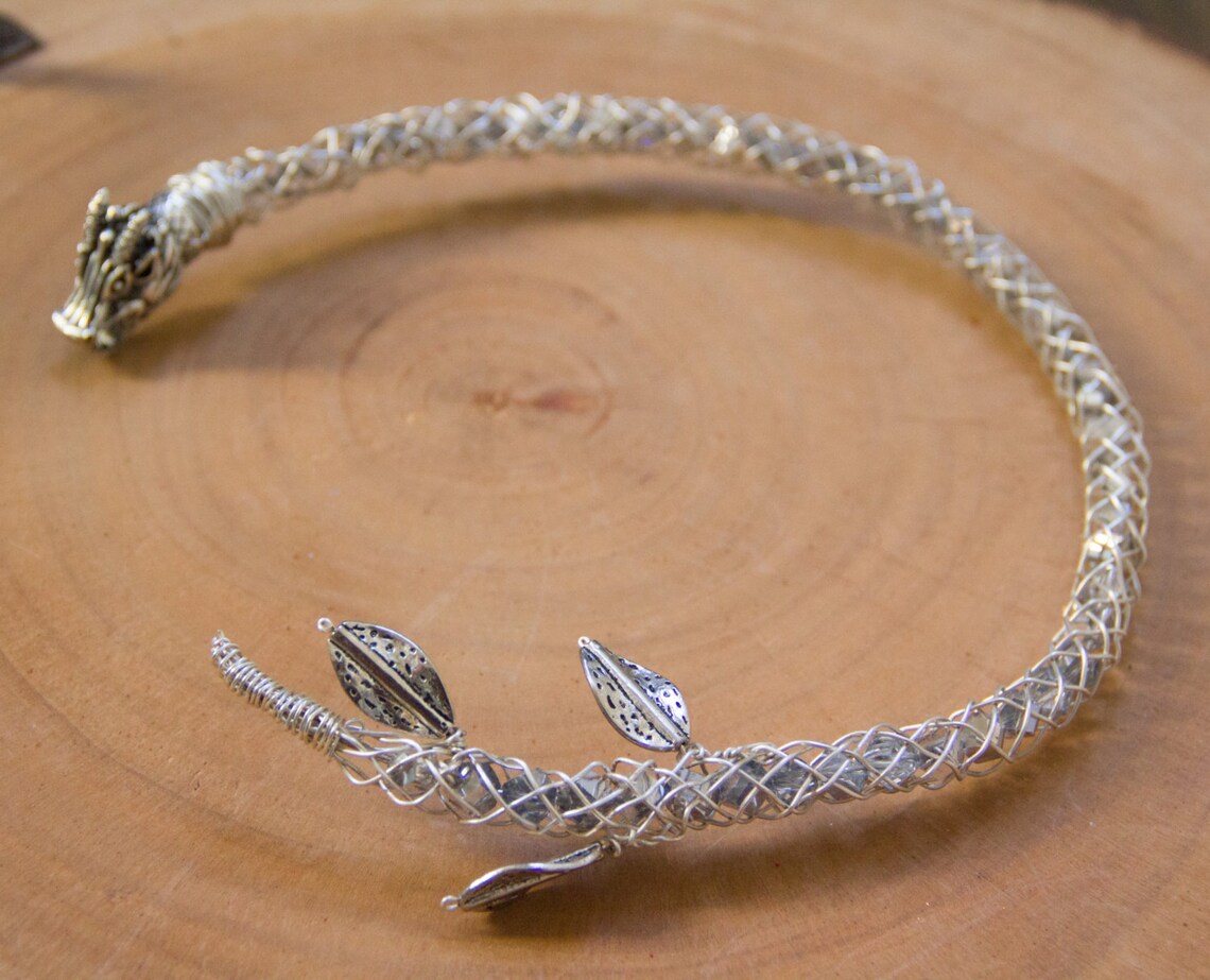Sterling Silver Plated Daenerys Dragon Choker. Game of Thrones - Etsy