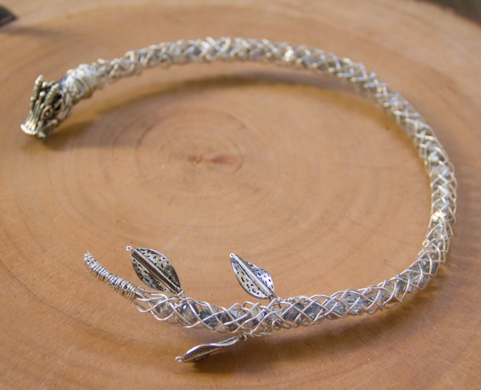 Sterling Silver Plated Daenerys Dragon Choker. Game of Thrones - Etsy