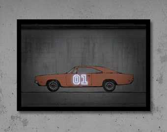 General Lee Print - Etsy