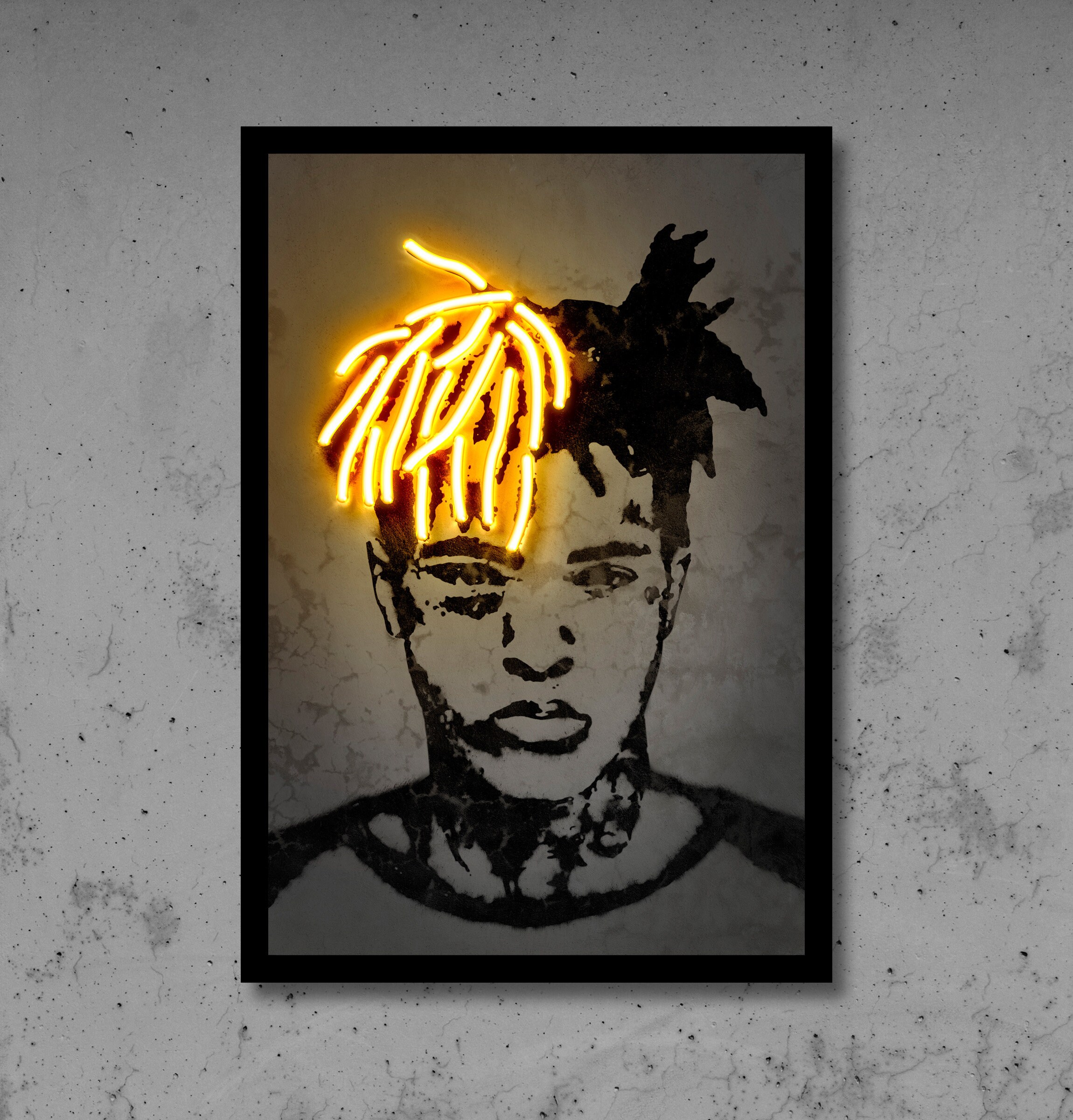XXXtentacion wall art neon print poster street art graffiti | Etsy