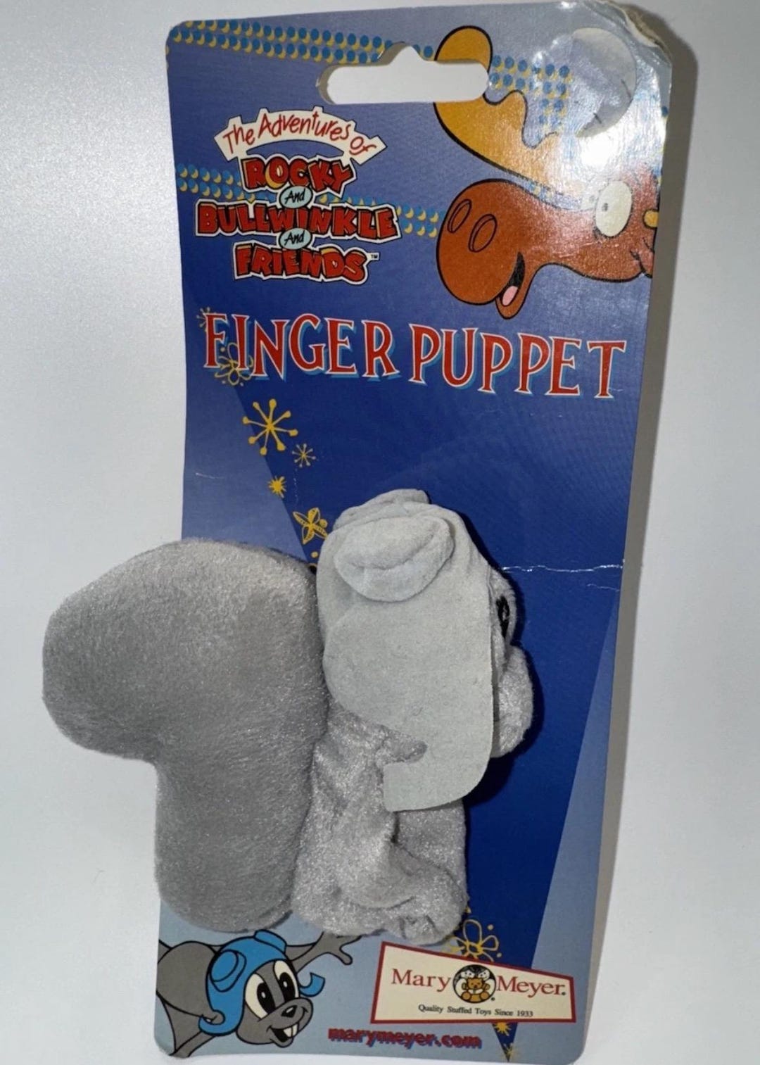 The Adventures of Rocky and Bullwinkle Finger Puppet Mary Meyers - Etsy