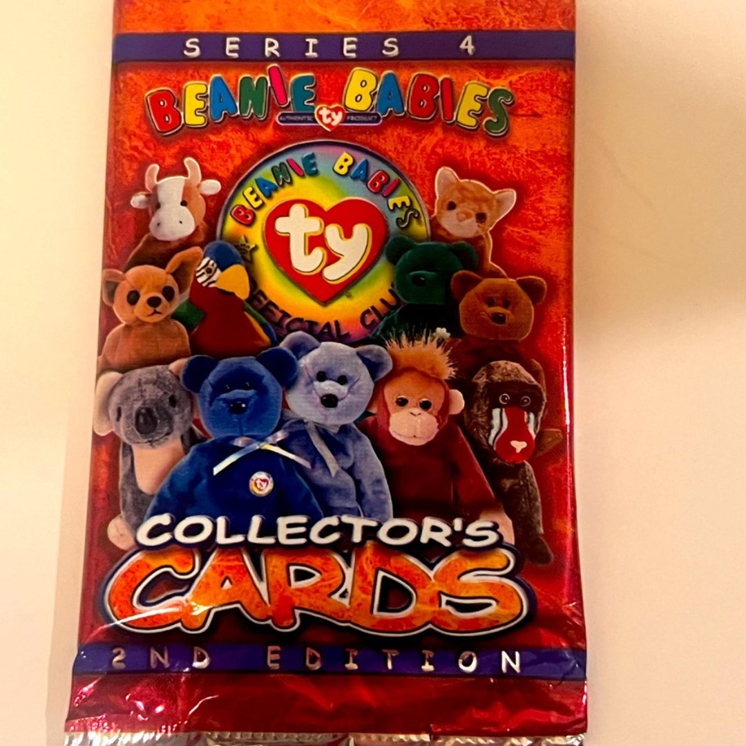 Lot of 5 Packs of Ty Beanie Babies Collector's Cards Series 4 2nd ...