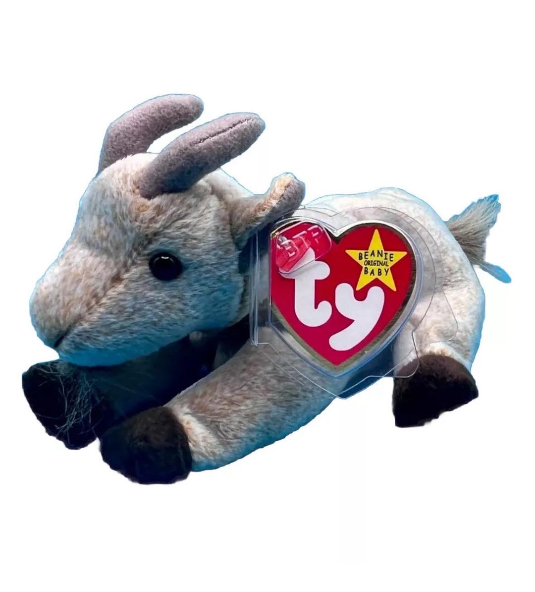 TY Beanie Baby - GOATEE the Goat (6 Inch) Vintage Tag Error 1998 1999 ...