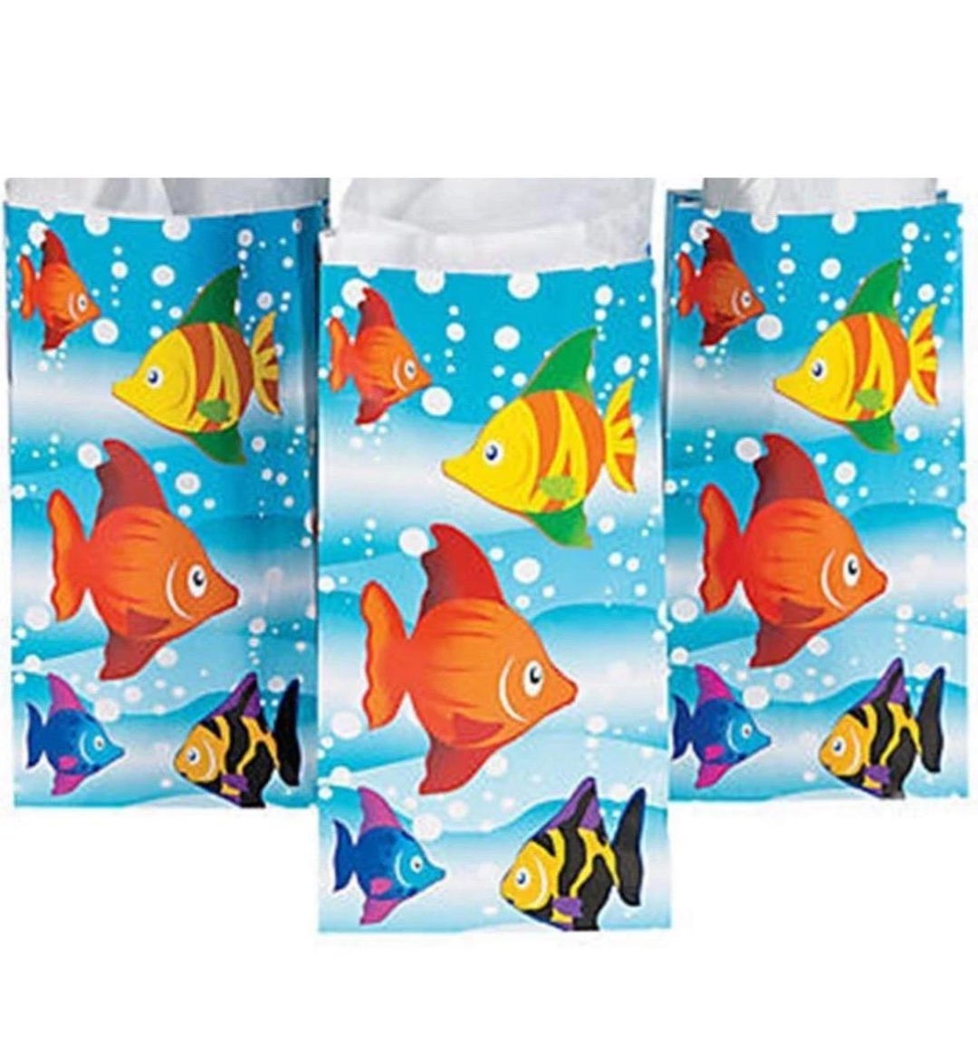 Under the Sea Fish Themed Goody Bags, Party, Party Supplies, 12 Bags ...