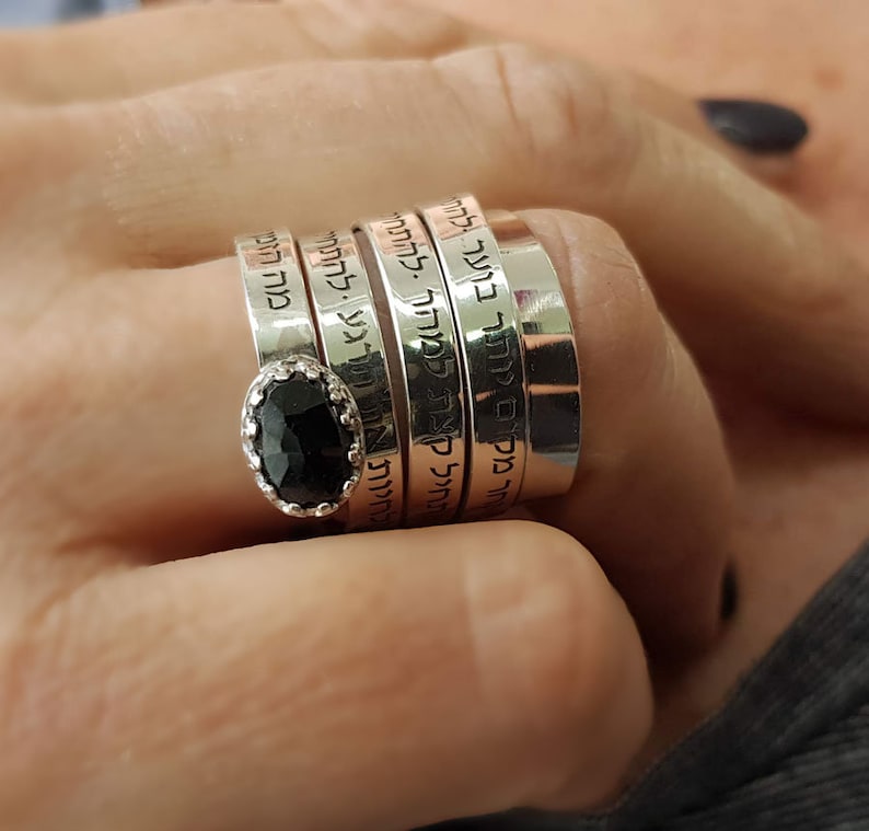 Personalized Ring Custom Ring Onyx Ring Engraved Ring - Etsy