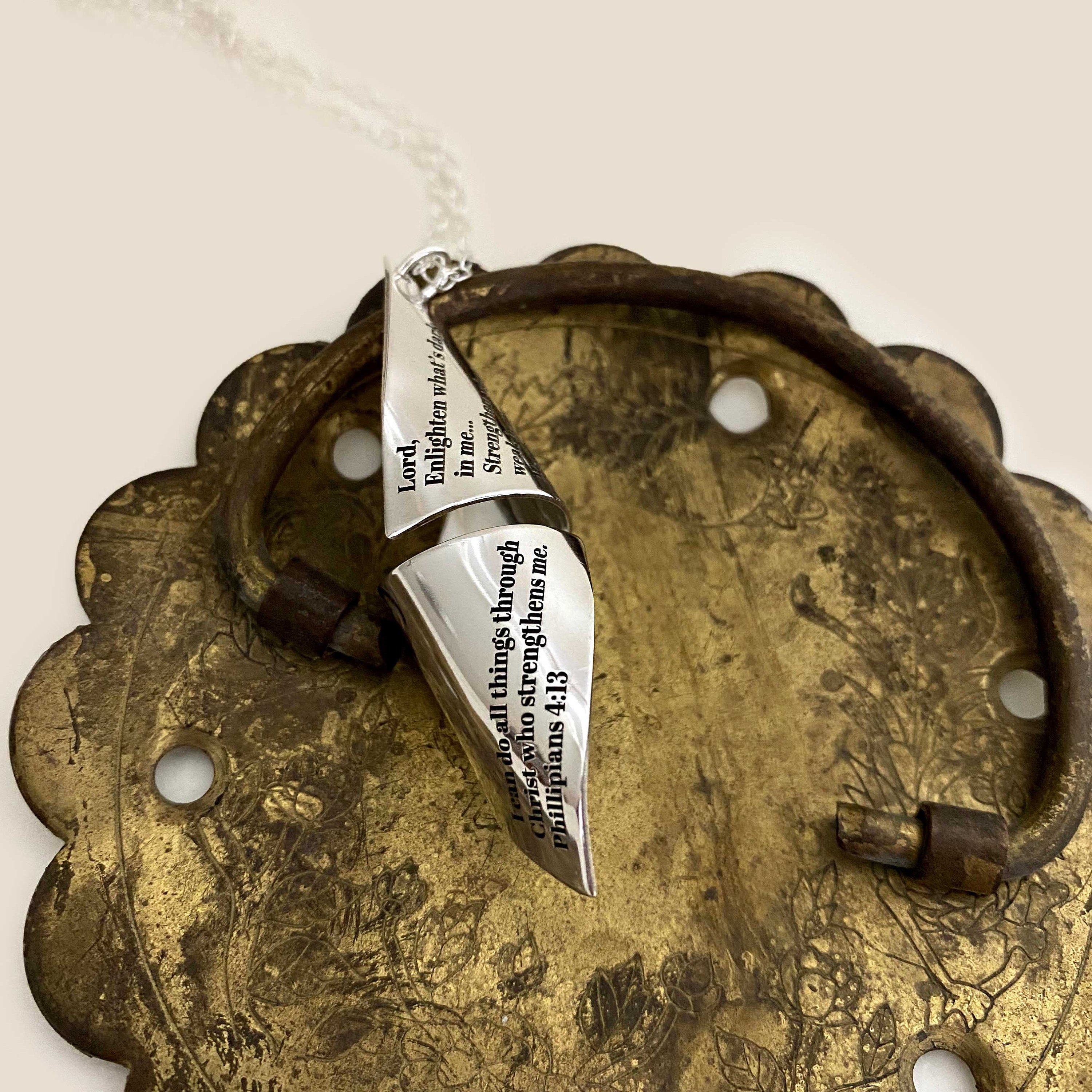 Personalized Custom Made Sterling Silver Pendant Necklace - Etsy