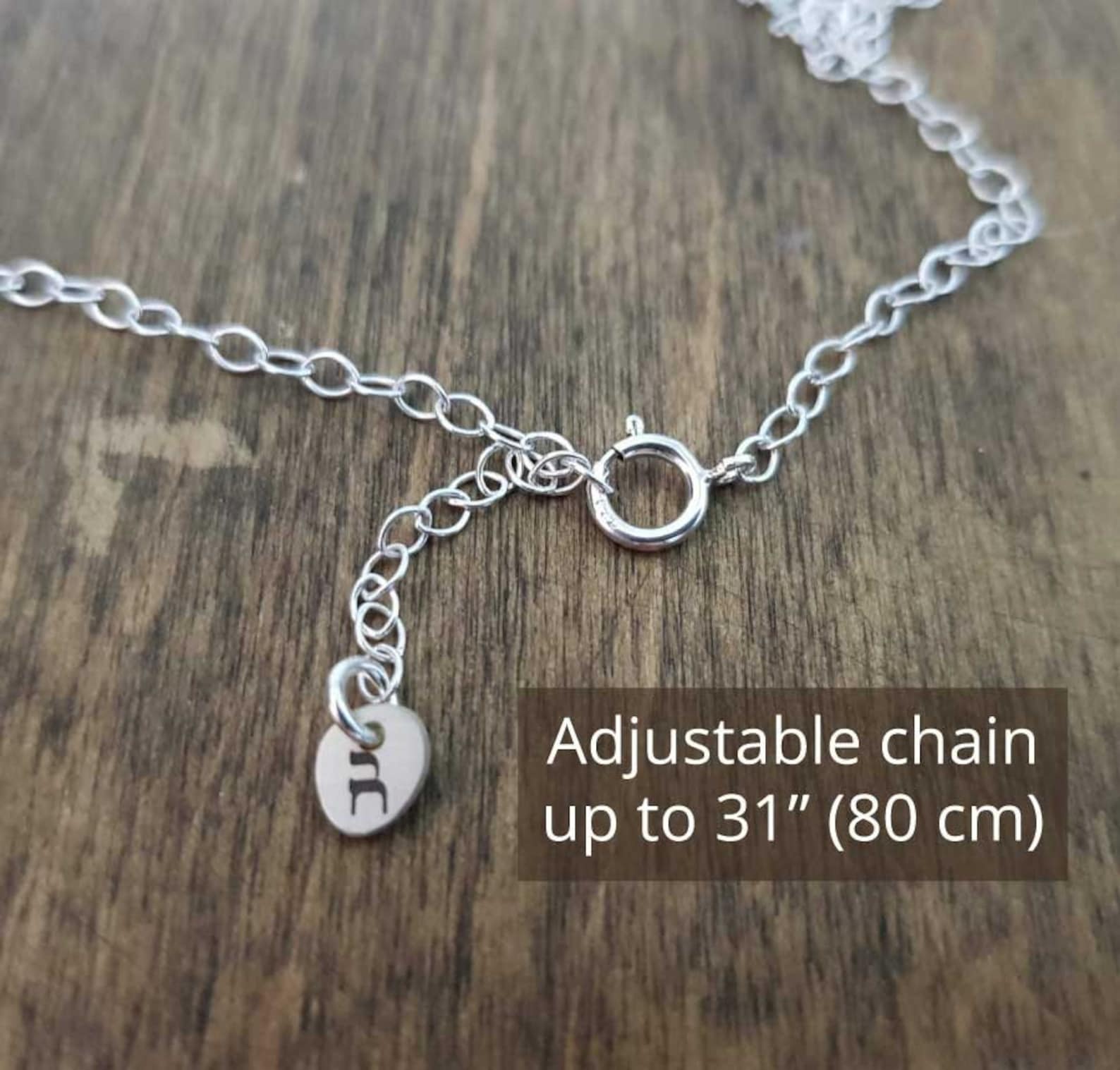 Personalized Custom Made Sterling Silver Pendant Necklace - Etsy