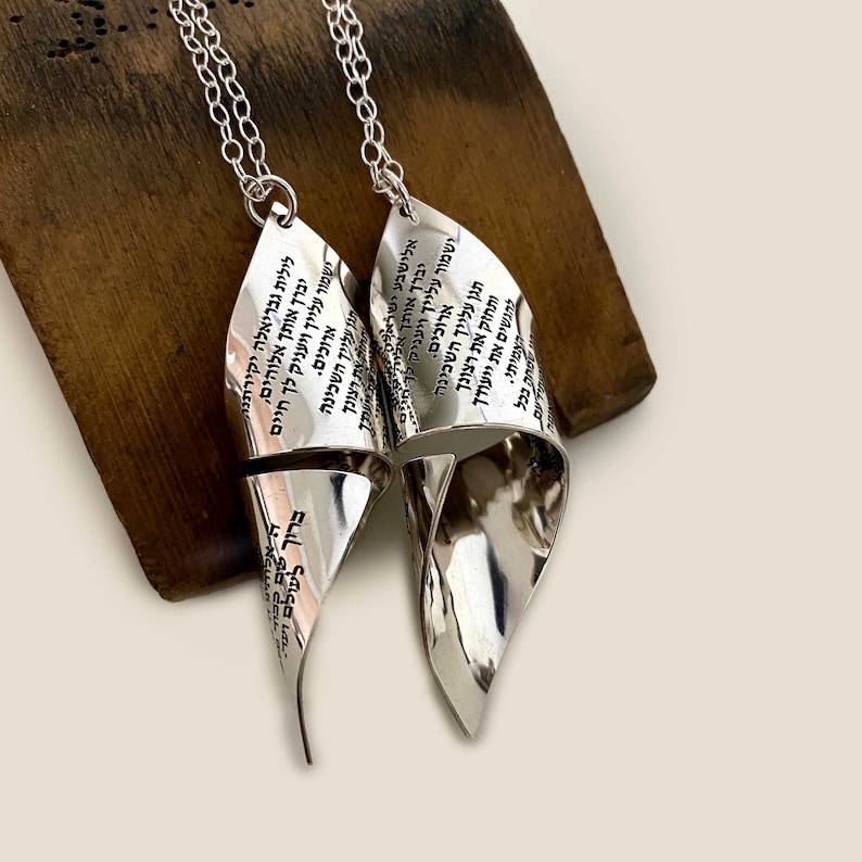 Personalized Custom Made Sterling Silver Pendant Necklace - Etsy