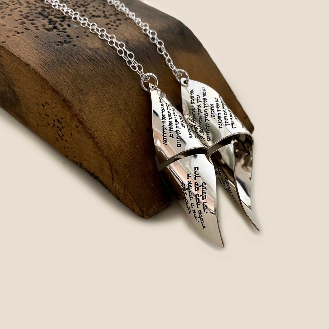 Personalized Custom Made Sterling Silver Pendant Necklace - Etsy