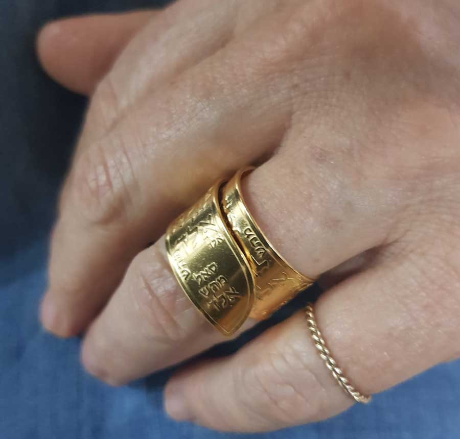 Gold Filled Kabbalah Ring for Prosperity Healing and - Etsy