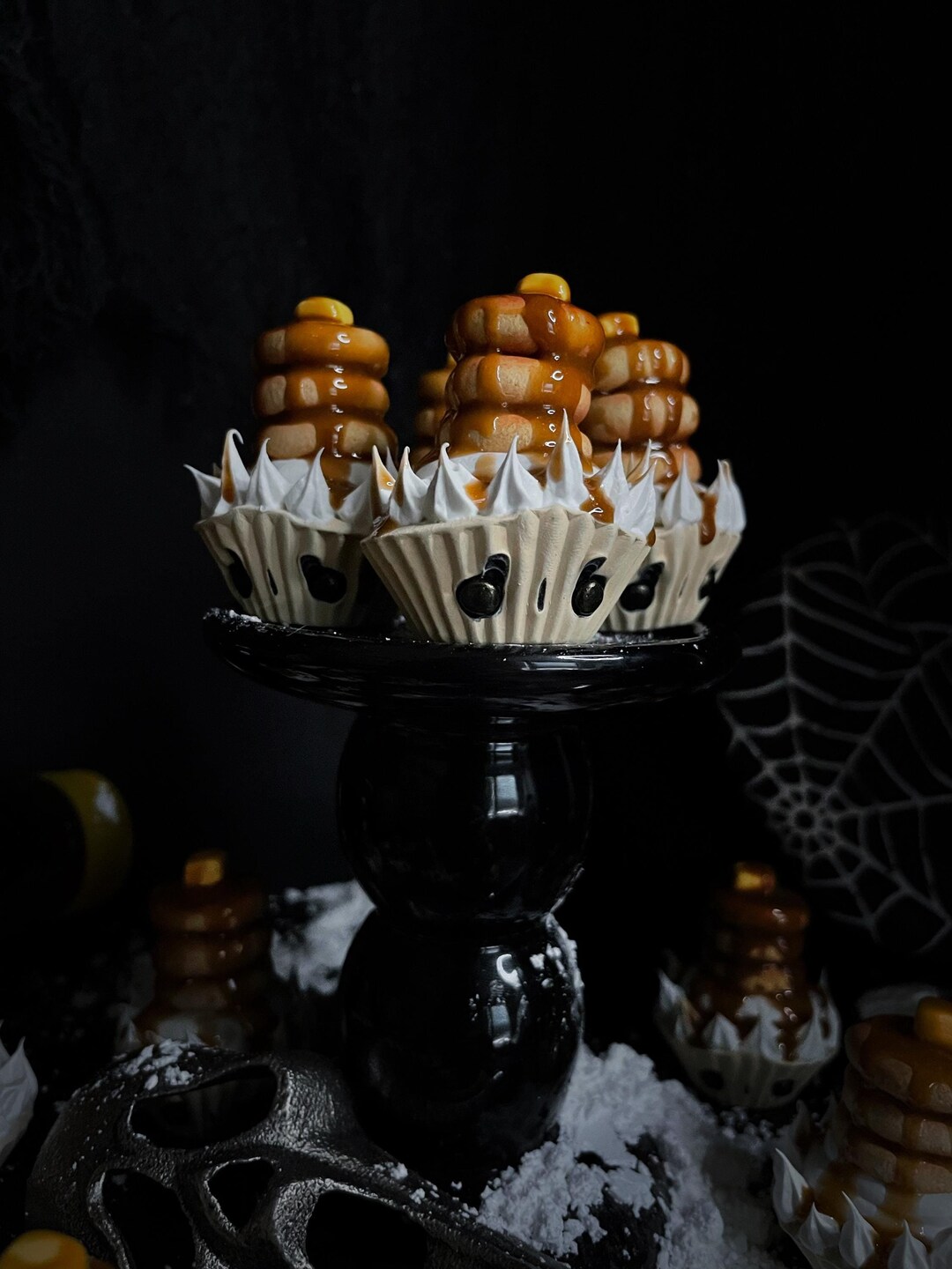 Classic Pancake Stack Cupcake Figurines Cute Clay Cupcake Charms ...