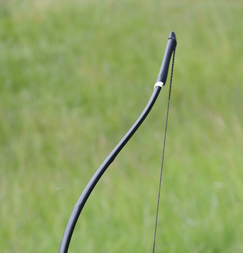 Traditional Hankyu or Half-yumi Bow, Japanese Black Kyudo Archery Bow ...
