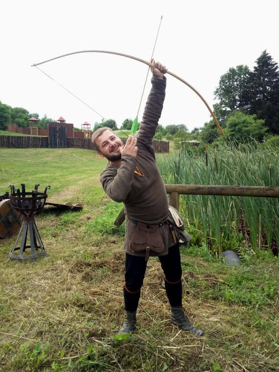 Traditional Archery Straight Bow SCA Medieval Wooden Bow for Cosplay Larp Medieval Reenactment and Archery Renaissance Fair Tournaments Etsy
