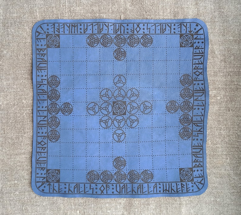 Hnefatafl Board Game Viking Tafl Game BOARD With Engraved on - Etsy