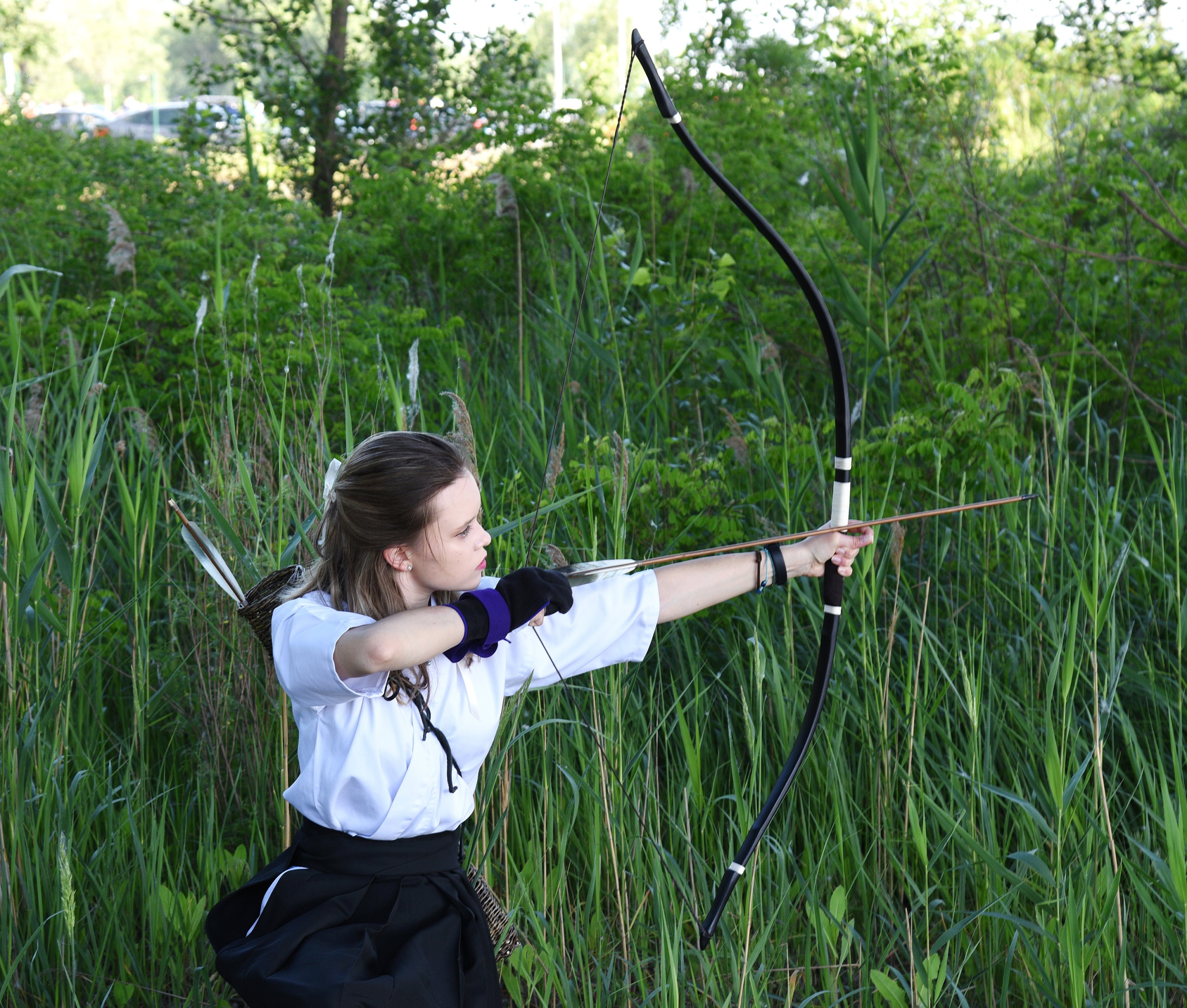 Traditional Bow Hankyu half-yumi Japanese Black Kyudo Bow - Etsy Australia